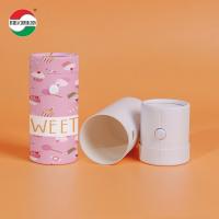 China Child lock Custom Printed Eco-Friendly Bio-Degradable Kraft Paper Canisters Cardboard Containers Lids Custom Logo for sale