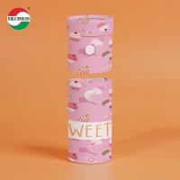 China Child lock Custom Printed Eco-Friendly Bio-Degradable Kraft Paper Canisters Cardboard Containers Lids Custom Logo for sale