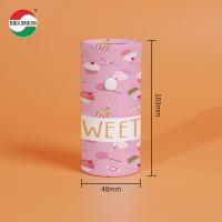 China Child lock Custom Printed Eco-Friendly Bio-Degradable Kraft Paper Canisters Cardboard Containers Lids Custom Logo for sale