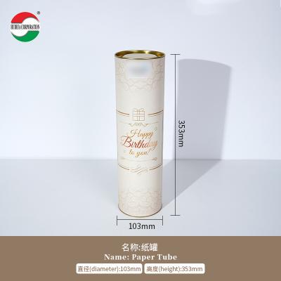 China Eco Friendly Kraft Paper Tube Packaging for Alcohol Drinks Ideal for Bulk Orders for sale