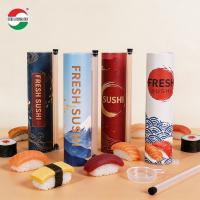 China New Design Eco-Friendly Custom Printed Food Grade Pop Push Sushi Recycled Craft Paper Materials for Wholesale Retail Sushi Tube for sale