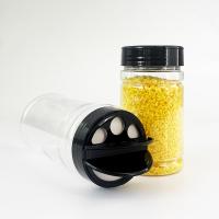 China Clear Plastic PET Seasoning Shaker Storage Jars with Black Screw Top Kitchen Accessories 100ml 170ml 250ml 400ml spice bottle for sale