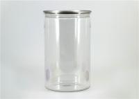 China Food Grade Clear PET Canister 500ml Large Capacity Cylinder for Dry Fruit Nut Snack Tea for sale