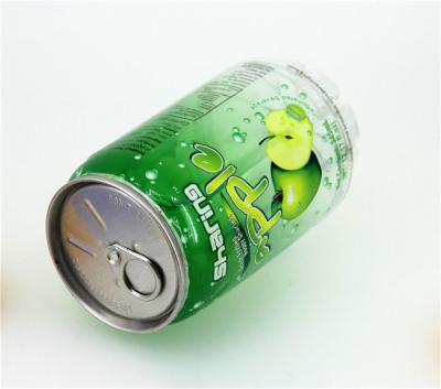 China 340ml Transparent PET Beverage Cans with Aluminum Easy-Open Lid - 57mm Diameter, 117mm Height for Soda and Juice Packaging for sale