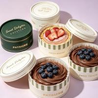 China Eco-friendly Custom Color Craft Paper Tube Box for Bakery Cake & Pastry Packaging for sale