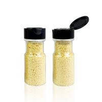 China Salt Pepper Chili Cookie Seasoning Cylinder Container Screw Cap PET Plastic Spice Jar with Screen Printing for Cookware for sale