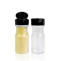 China Salt Pepper Chili Cookie Seasoning Cylinder Container Screw Cap PET Plastic Spice Jar with Screen Printing for Cookware for sale