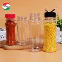 China Salt Pepper Chili Cookie Seasoning Cylinder Container Screw Cap PET Plastic Spice Jar with Screen Printing for Cookware for sale
