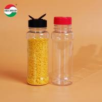 China Salt Pepper Chili Cookie Seasoning Cylinder Container Screw Cap PET Plastic Spice Jar with Screen Printing for Cookware for sale