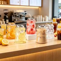 China Food Grade PET Plastic Jar and Beverage Can with Customizable Size and Easy Open Lid for Juice and Yogurt for sale