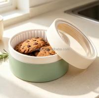 China High Temperature Resistance Food Grade Paper Tube Packaging Custom Canister with Window for Cake Cookies for sale