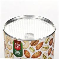 China Food Grade Paper Tube Canister With Peel Off Lid Custom Printed Food Packaging Paper Can for sale