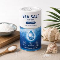 China 450g Sea Salt Powder Paper Tube Packaging Seasoning Spice Cardboard Canister Cans for sale
