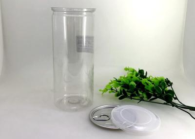China 1050ml Clear PET Easy Open Jar with Aluminium Lid for Seaweed Food Grade for sale