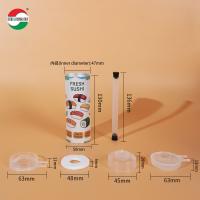 China Custom Printed Push Up Sushi Paper Tube Packaging Food Grade Cylinder Can With Soy Sauce Tube Holder for sale