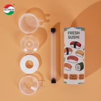 China Custom Printed Push Up Sushi Paper Tube Packaging Food Grade Cylinder Can With Soy Sauce Tube Holder for sale