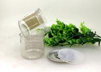 China 80ml Small Easy Open Clear Pet Jars For Preserved Fruit Packaging 53x53mm for sale