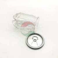 China 250ml Transparent PET Plastic Soft Drink Can with PE Lid - 18g Weight, Food Grade Packaging for sale