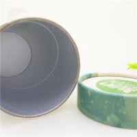 China Eco Friendly Green Tea Cylinder Tube Packaging 83mm x 120mm Kraft Paper Aluminum Foil Liner for sale