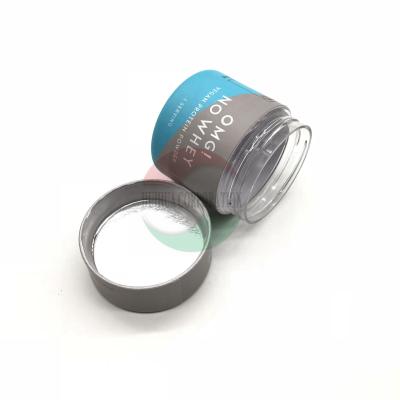 China Luxury Paper Composite Cans With Plastic Lids / Paper Tubes For Cosmetics for sale