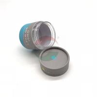 China Luxury Paper Composite Cans With Plastic Lids / Paper Tubes For Cosmetics for sale