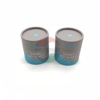China Luxury Paper Composite Cans With Plastic Lids / Paper Tubes For Cosmetics for sale