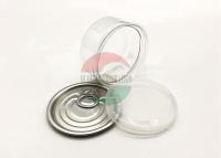 China Small Clear PET Plastic Jars 65mm Diameter Easy Open Can Custom Logo for sale