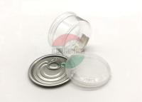China Small Clear PET Plastic Jars 65mm Diameter Easy Open Can Custom Logo for sale