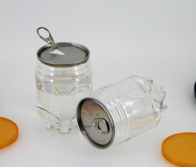 China Customized Empty PET Beverage Cans 250ml 355ml 500ml Food Grade No Recycled for sale