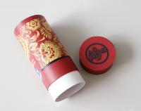 China Custom Red Kraft Paper Tube Gift Box with ISO SGS FDA QS Certification 100mm Diameter for sale
