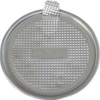 China Aluminum Foil Lids Easy Open End 0.21-0.23mm Thick Food Grade Coating 99mm Diameter for sale