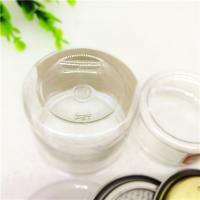 China FDA Clear Plastic Cylinder 50ml Dried Cans Aluminum Peel Off Food Jar 53mm for sale