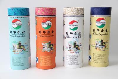 China Cylinder Cardboard Paper Cans Packaging with Custom Logo Printing for sale