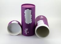 China Purple Empty Paper Can Packaging for Promotional Gift Package and Tea for sale