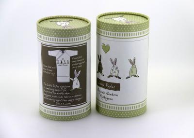China Food Grade Cardboard Paper Cans Packaging for Baby Clothes Gifts 46mm to 225mm Diameter for sale