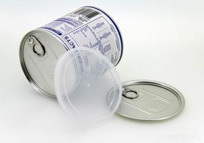 China Iron Bottom Empty Tin Cans 73-127mm Diameter with Aluminum Lids for Food Packaging for sale