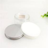 China 100ml Clear Plastic Cylinder With Aluminum Lid / Empty Cosmetic Jars for sale