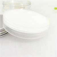 China 100ml Clear Plastic Cylinder With Aluminum Lid / Empty Cosmetic Jars for sale