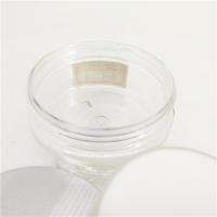 China 100ml Clear Plastic Cylinder With Aluminum Lid / Empty Cosmetic Jars for sale
