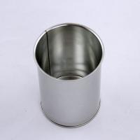 China Straight round tin Plate cans / canisters for cooked food / drink / fruit for sale