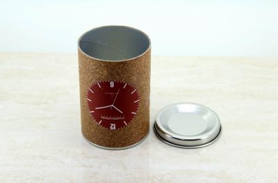 China Flexible Kraft Paper Cans Packaging with Metal Lids for T-Shirt and Gift 40mm-225mm for sale