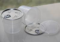 China 99mm 450ml Cup Shape Transparent PP Can with Easy Open End for Dried Food Packaging - FDA-SGS Certified for sale
