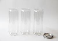 China 206# PET Beverage Can 500ml 57mm Diameter with Aluminum Easy Open Lid for Soft Drinks and Juice for sale