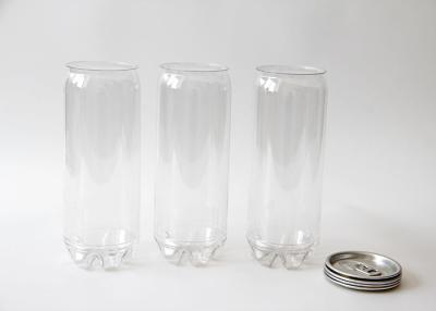 China 206# PET Beverage Can 500ml 57mm Diameter with Aluminum Easy Open Lid for Soft Drinks and Juice for sale