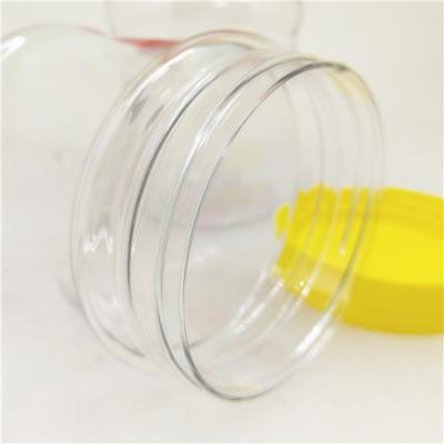 China 10oz Food Grade PET Clear Plastic Cylinder Bottle 70mm Diameter 95mm Height for sale