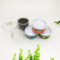 China 1.5oz OEM Private Label Clear Plastic Cylinder / Plastic Spice Jars With Booklet for sale