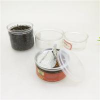 China 1.5oz OEM Private Label Clear Plastic Cylinder / Plastic Spice Jars With Booklet for sale