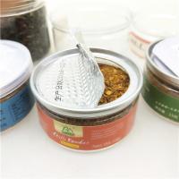 China 1.5oz OEM Private Label Clear Plastic Cylinder / Plastic Spice Jars With Booklet for sale