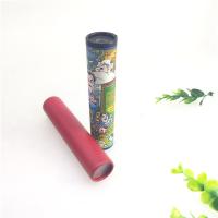 China Custom Recycled Paper Gift Boxes 25mm Diameter 120mm Height Gold Hot Stamping for sale