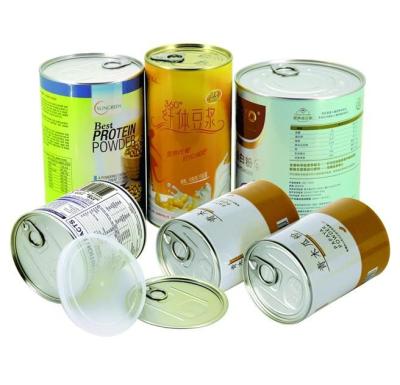 China Airtight Paper Composite Rice Can 126mm Diameter Recyclable Round Gift Tube Packaging for sale
